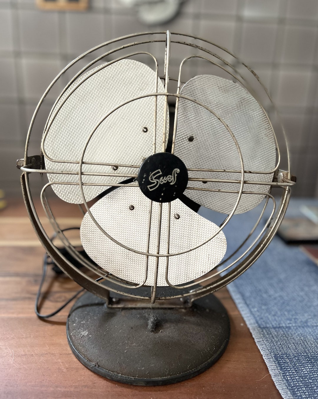 Mid Century Surf Electric Fan - Etsy