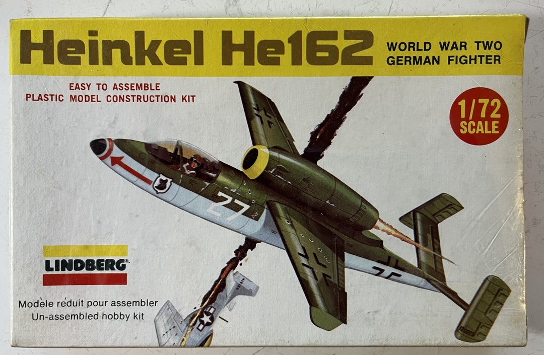 Lindberg 1/72 Scale Heinkel He 162 Model Plane Kit - Etsy
