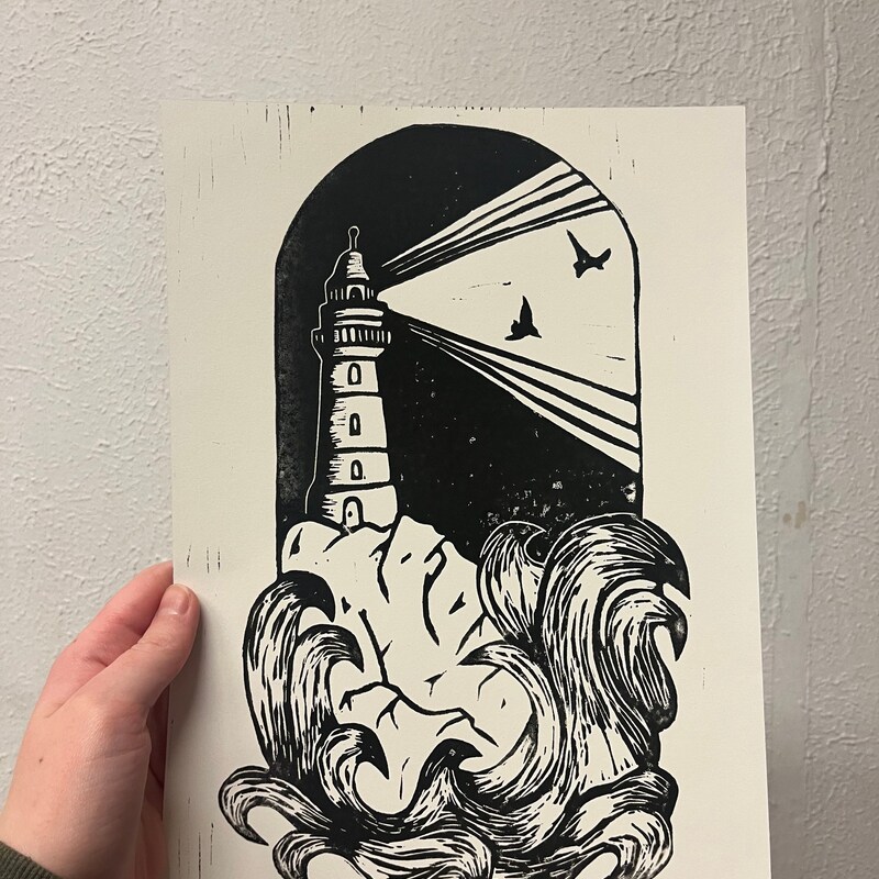 Relief Print - Etsy
