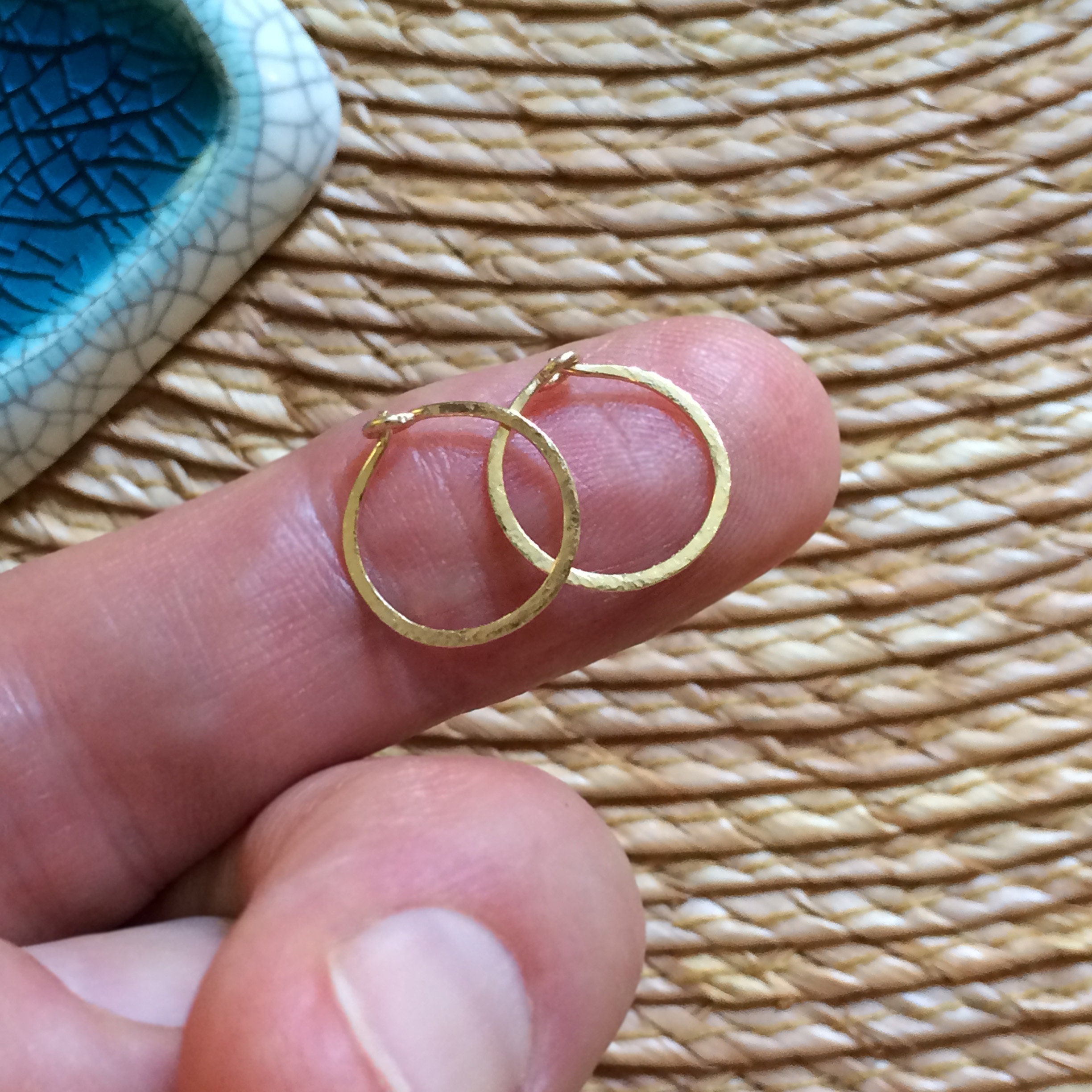 Tiny Silver Hoops 10mm Small Sterling Silver Hammered Hoop - Etsy