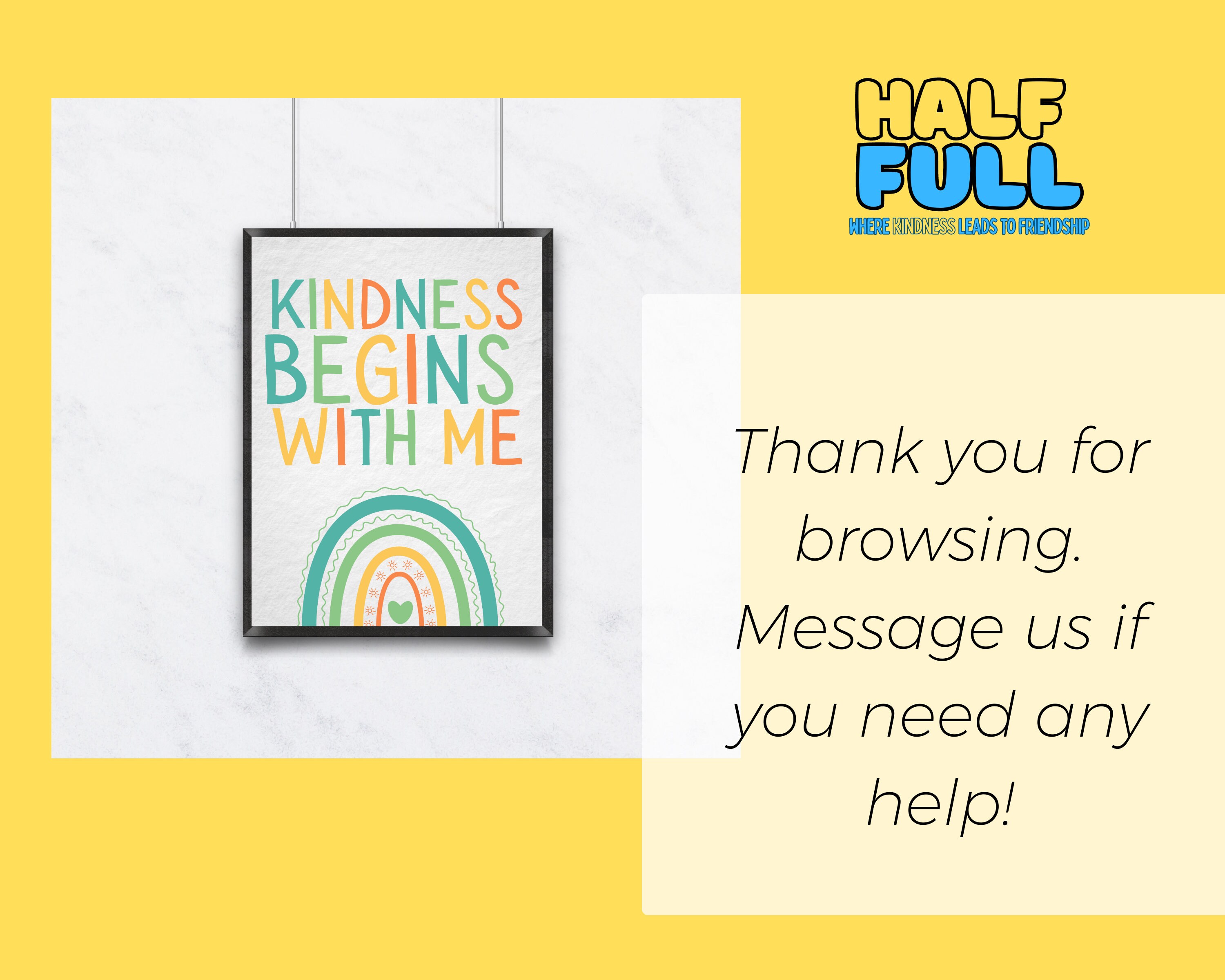 Kindness Begins With Me Printable, Classroom Art, Teacher Printable ...