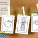 Color Me in Food Flash Cards | Montessori Flashcards | Pre-school Cards ...