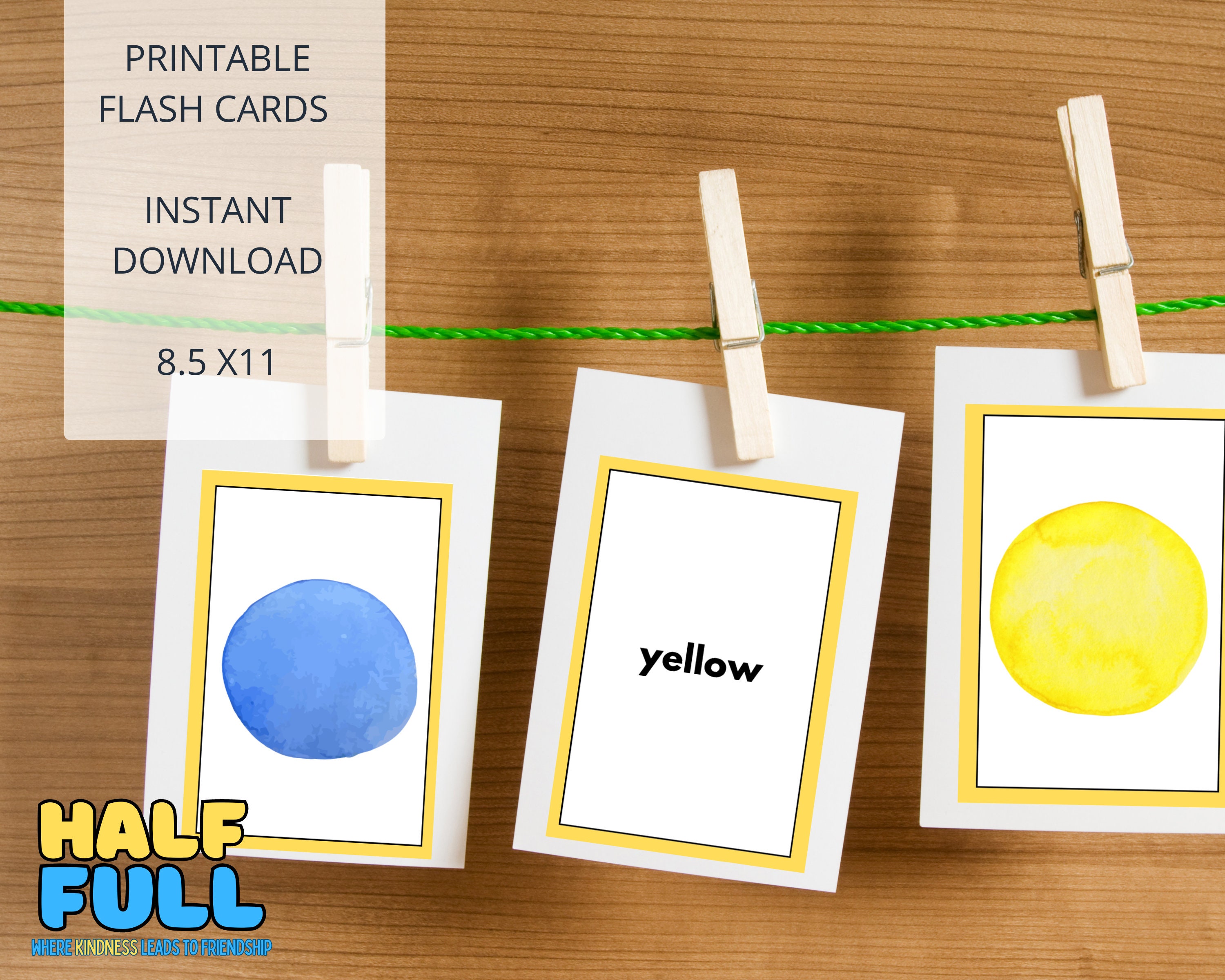 Colours Flash Cards, Color Cards Chart, Montessori Materials ...