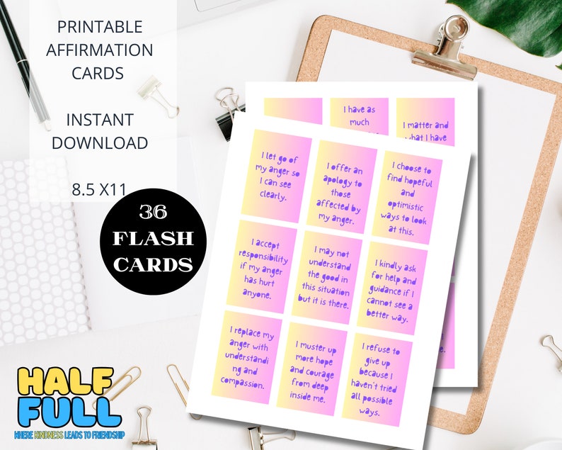 Positive Affirmation Cards, Printable Affirmations, Editable ...