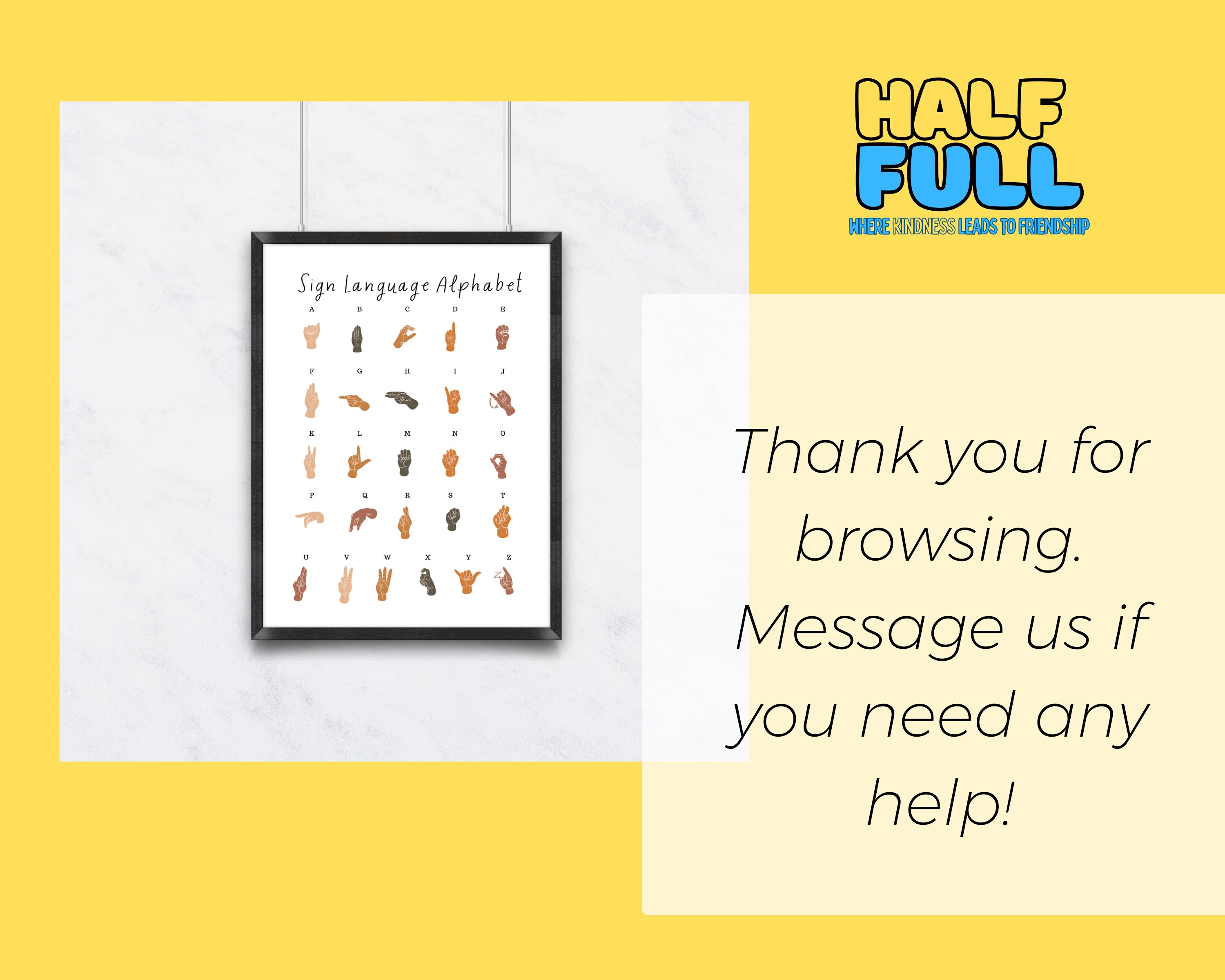 ASL Poster, American Sign Language Alphabet Printable, Sign Language ...