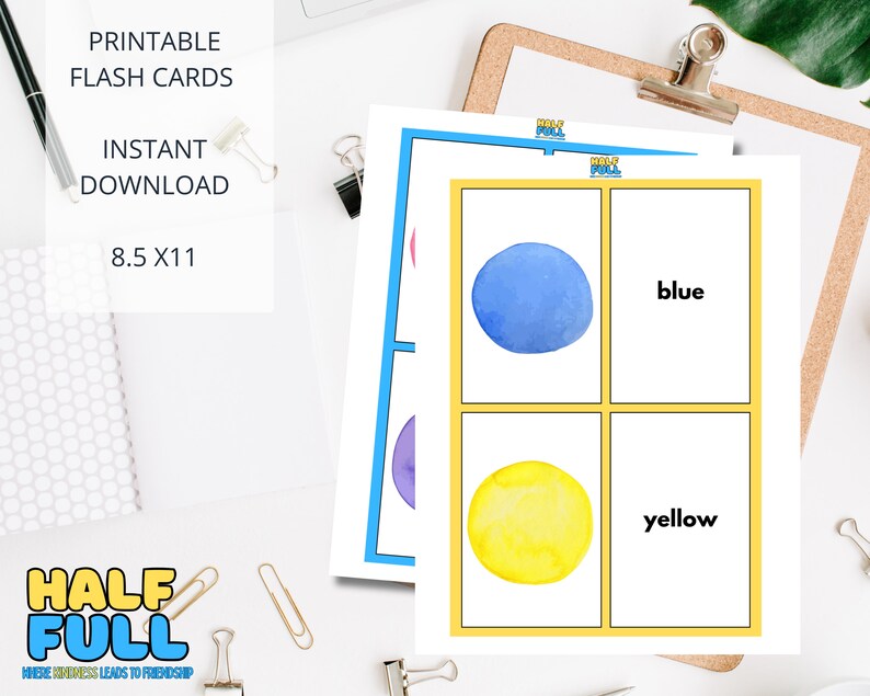 Colours Flash Cards, Color Cards Chart, Montessori Materials ...