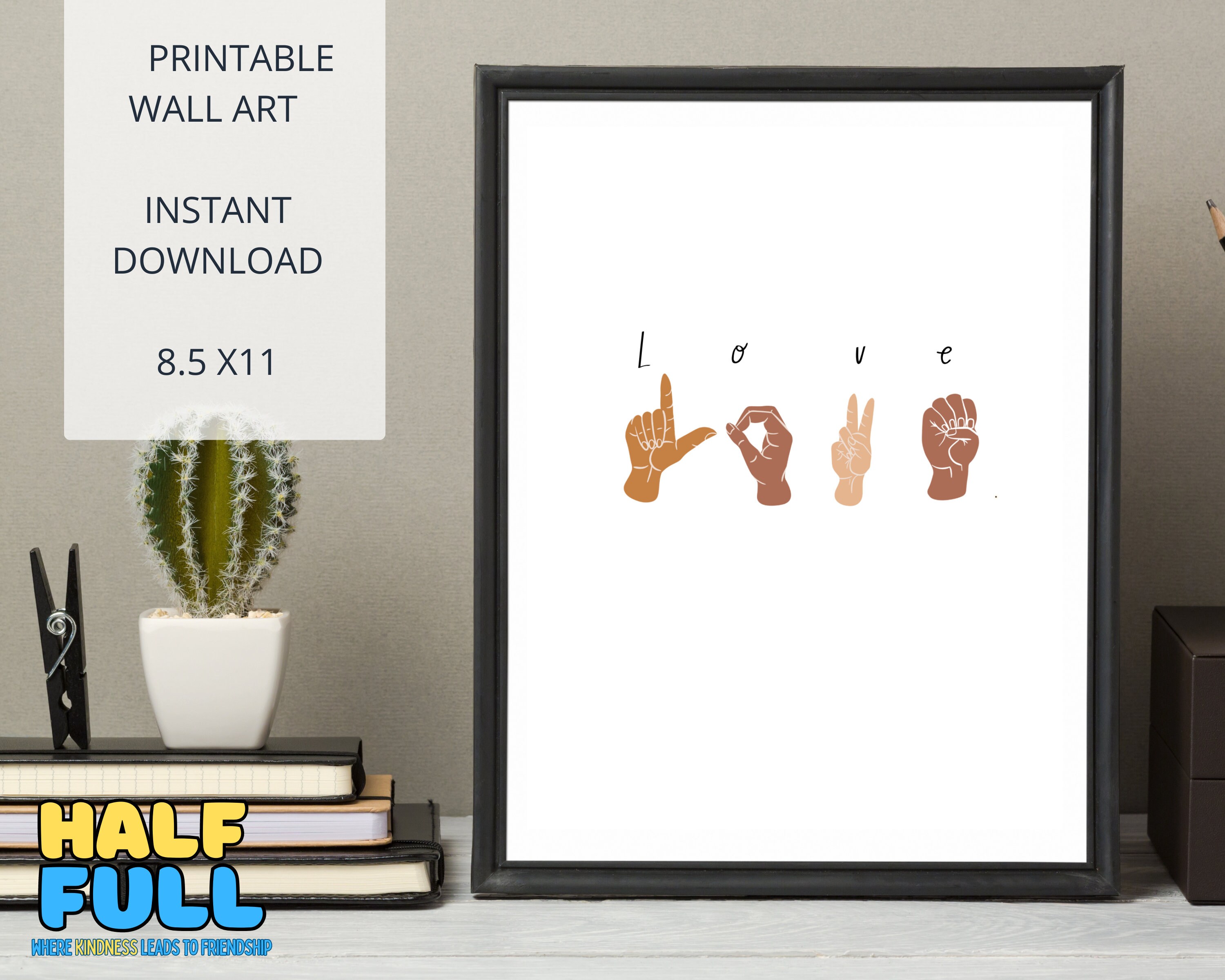 ASL Poster, American Sign Language Alphabet Printable, Sign Language ...