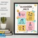 Classroom Rules Poster Printable, Rules in the Classroom Be Kind Art ...