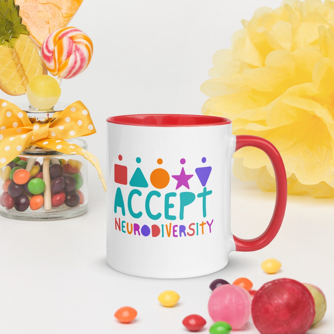 Accept Neurodiversity Autism Awareness Mug, Autism Mom Cup ...