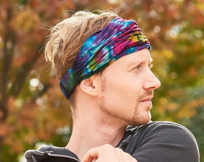 Hippy Bandana, 60s Headband, Retro Headband Hippie Costume, Tie Dye ...