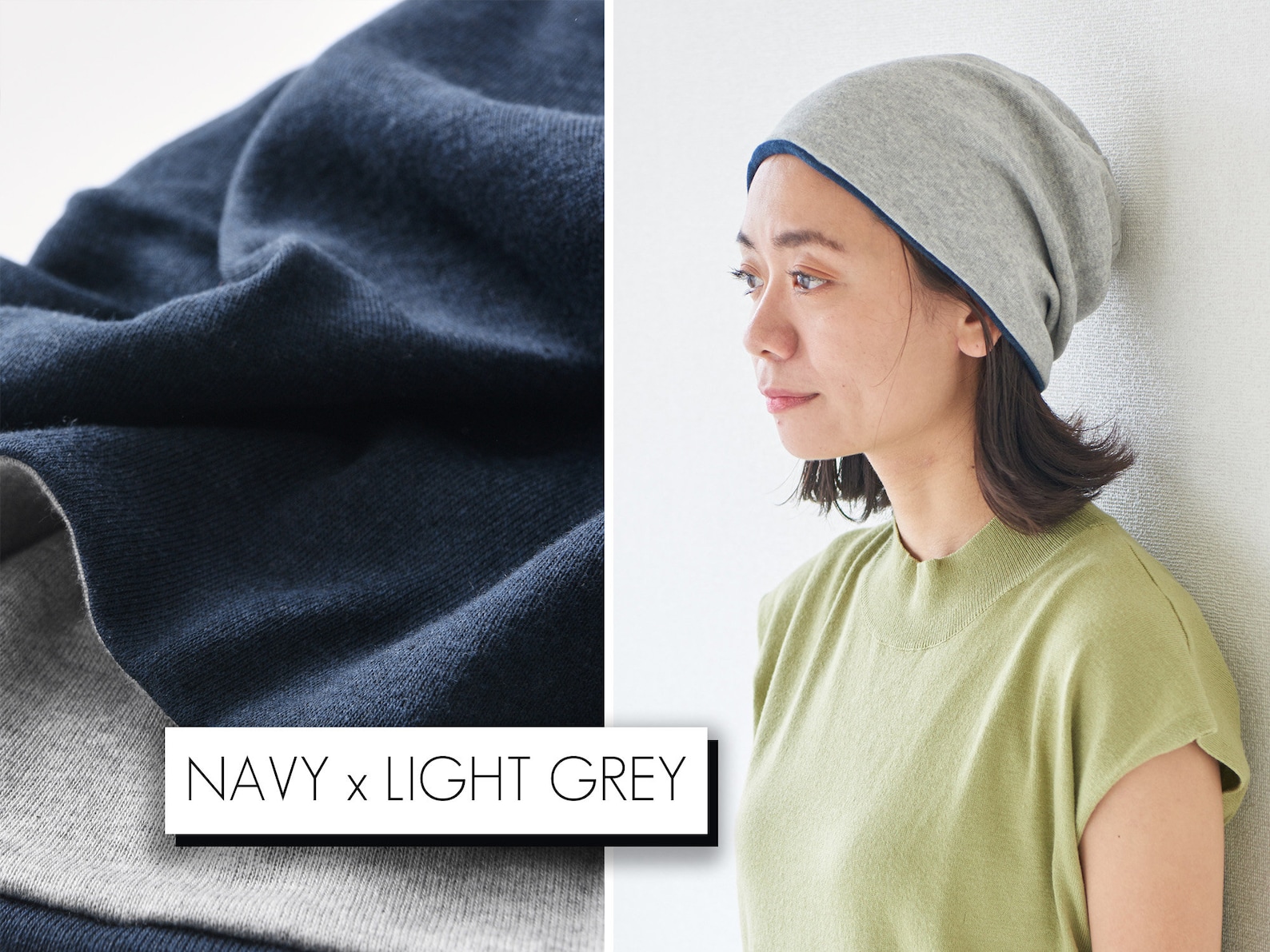 100% Organic Cotton Beanie Hat, Made in Japan, Reversible, Unisex ...