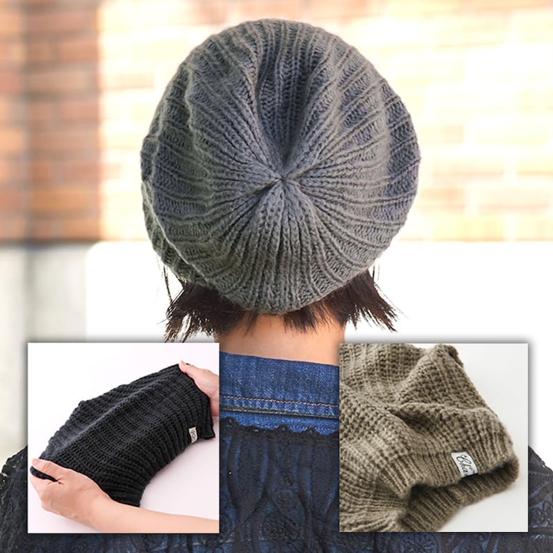 Large Slouchy Beanie, Mens Warm Winter Hat, Womens Slouch Cap, Hipster ...