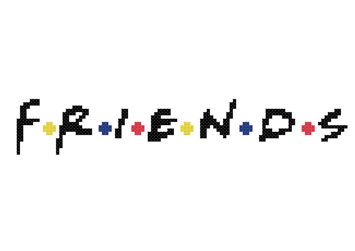 Friends Logo Cross Stitch Pattern - Etsy