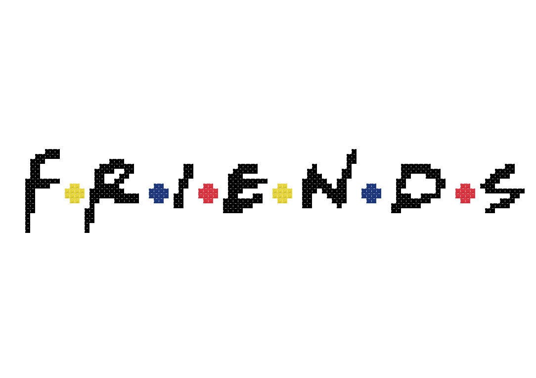 Friends Logo Cross Stitch Pattern - Etsy
