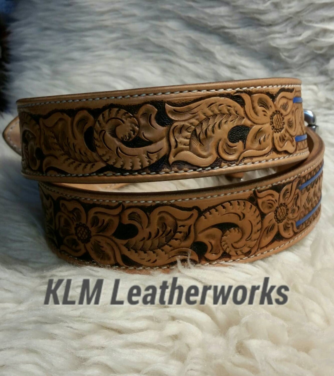 Custom Leather Belt Western Design Hand Tooled Belt - Etsy