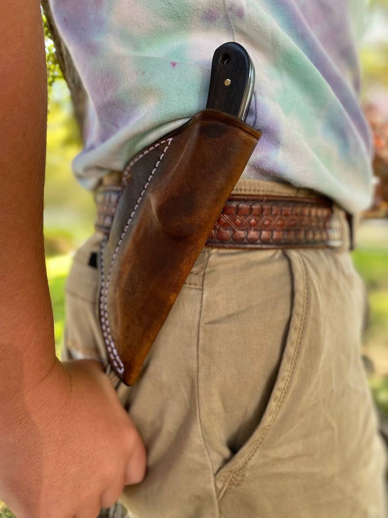 Leather Knife Sheath for a Buck 113 or Similar Knife - Etsy