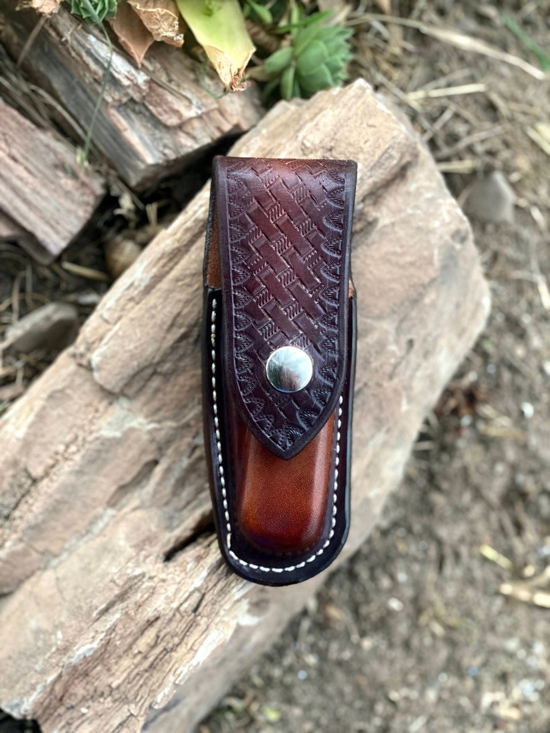 Buck 110 Folding Hunter Leather Case Fits Similar Knifes | Etsy