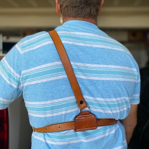 Leather Chest Holster - Leather Chest Rig - Revolver Chest Holster ...