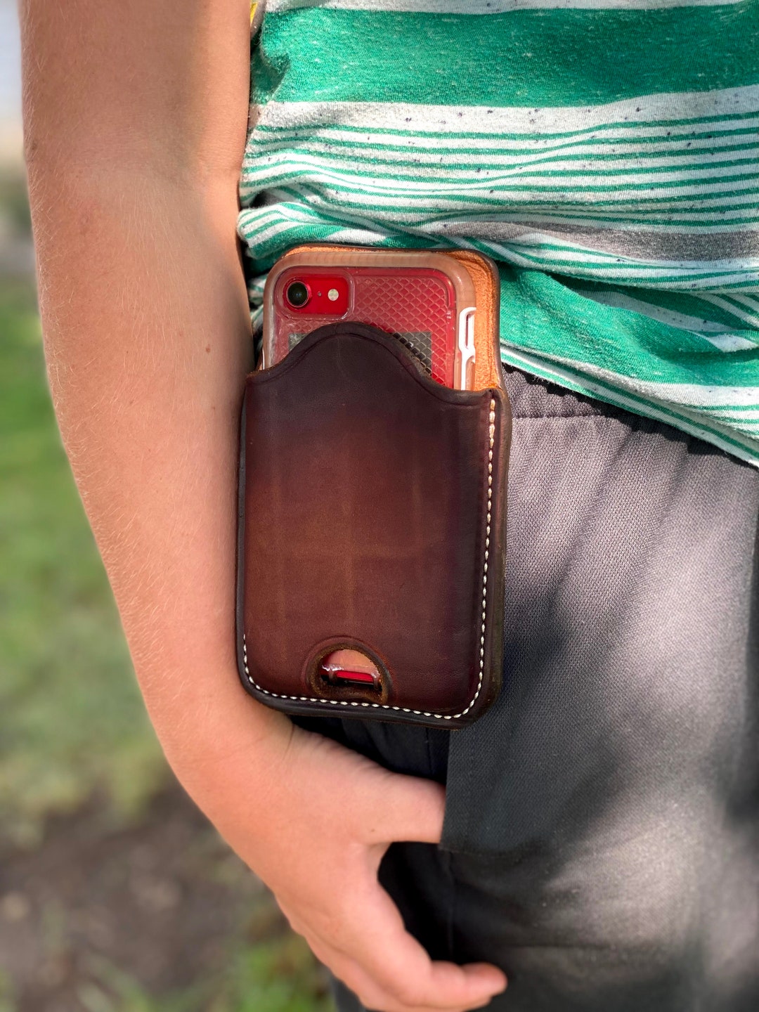 Leather Cellular Phone Case With Clip - Etsy
