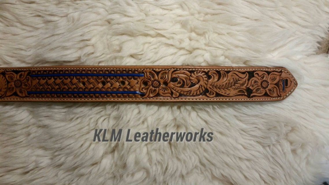 Custom Leather Belt Western Design Hand Tooled Belt - Etsy