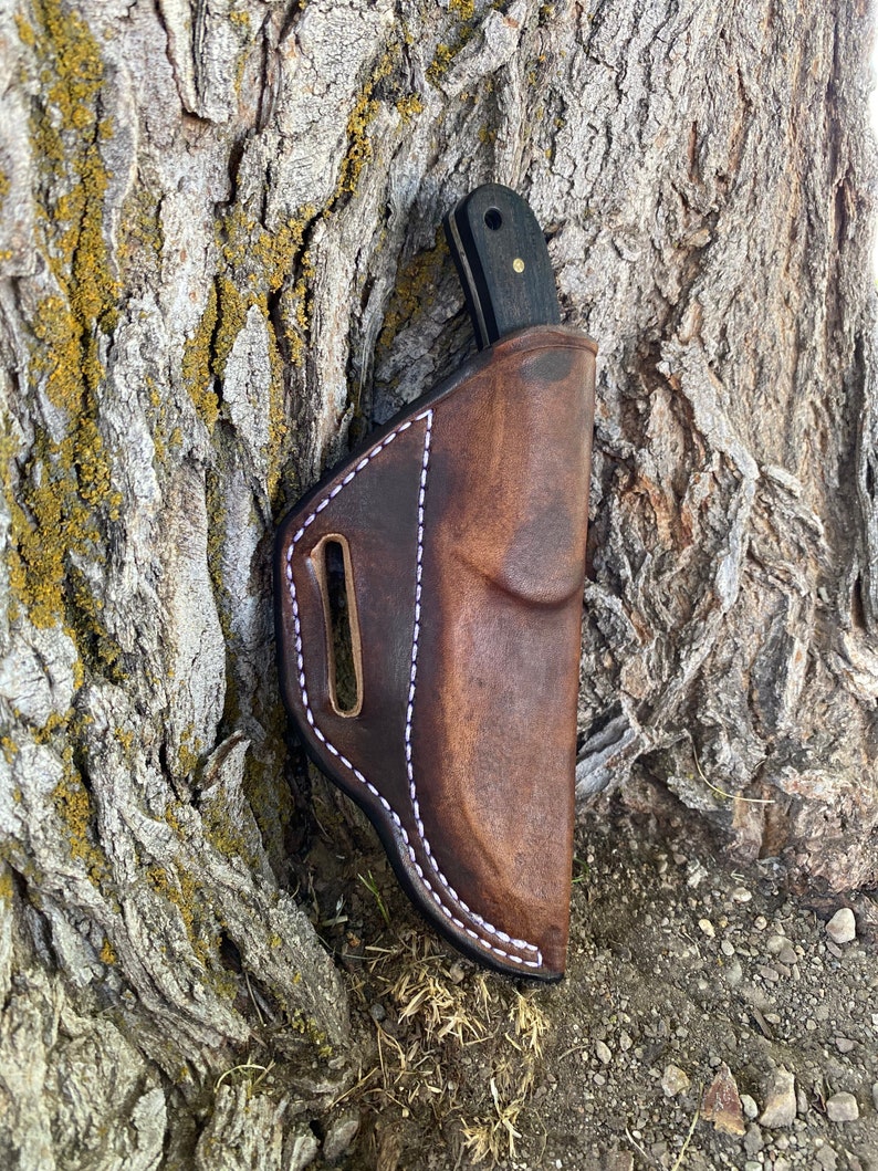 Leather Knife Sheath for a Buck 113 or Similar Knife - TOOL NOT ...