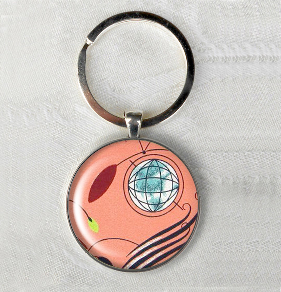 Atomic Starburst Keychain, Mid Century Modern Style, Mod Keychain - Etsy