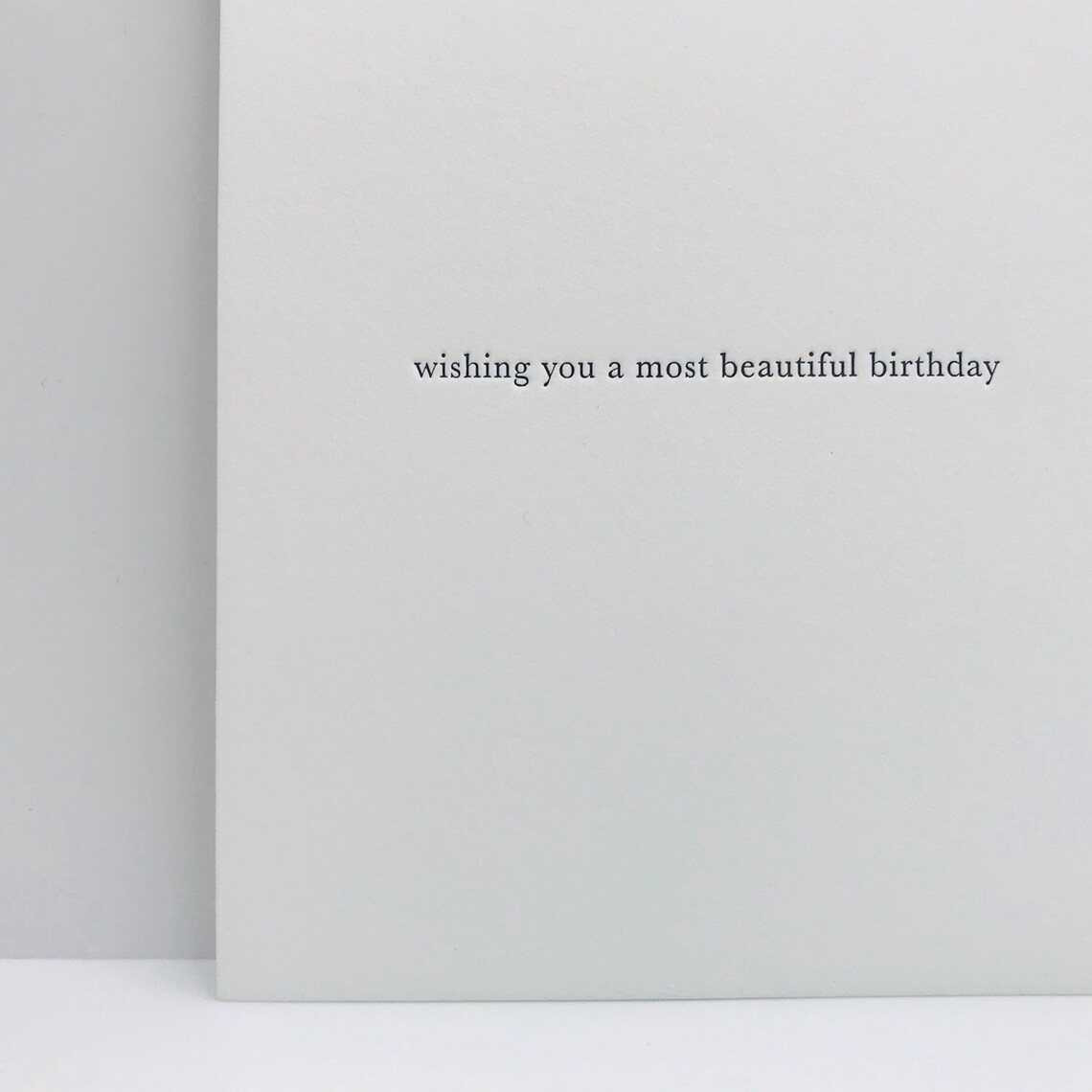 Wishing You the Most Beautiful Birthday Card Letterpress - Etsy