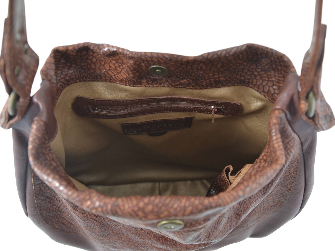 Handmade Luxury Leather Tote Made Out of Laser Cutted Brown Leather ...