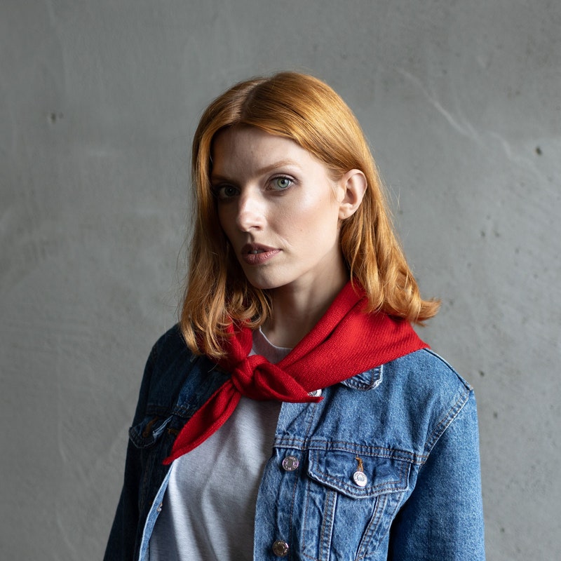 Triangle Woollen Scarf - Etsy UK