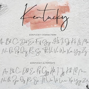 Kentucky Font - Branding Font - Cricut Font - Canva Font - Handwritten ...