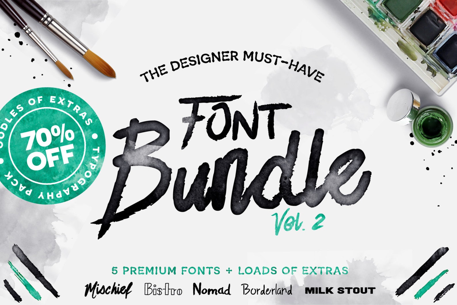 70% OFF Digital Fonts Hand Drawn Font Bundle: Volume 2 - Etsy