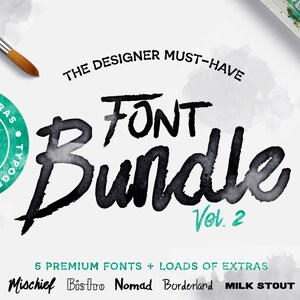 70% OFF - Digital Fonts - Hand Drawn Font Bundle: Volume 2 - Script ...