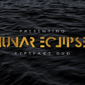 Lunar Eclipse Font - Branding Font - Cricut Font - Canva Font - Logo Font - Procreate Font ...