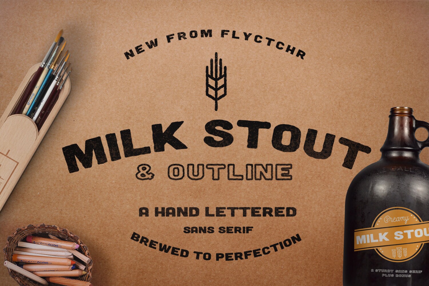 Milk Stout Font Branding Font Cricut Font Canva Font - Etsy