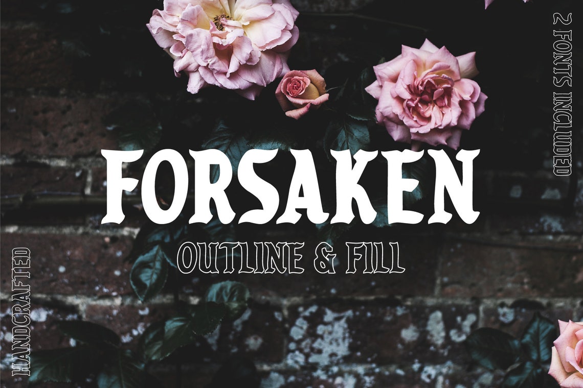 Forsaken Font Branding Font Cricut Font Canva Font - Etsy