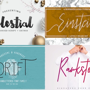 Premium Font Bundle 500 Graphics Branding Fonts Cricut Fonts Canva ...
