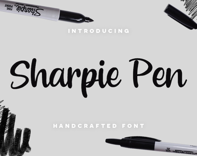 Sharpie Pen Font Downloadable - Etsy