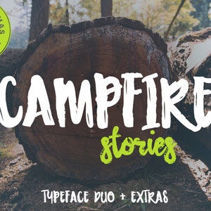 Campfire Stories Font Duo - Downloadable - Etsy