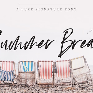 Summer Break Font - Branding Font - Cricut Font - Canva Font ...