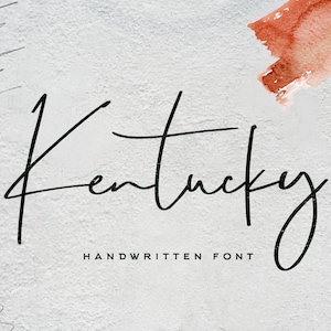 Kentucky Font - Branding Font - Cricut Font - Canva Font - Handwritten ...