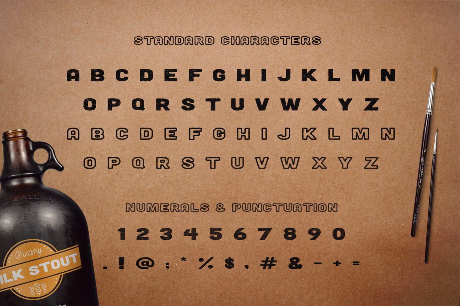 Milk Stout Font Branding Font Cricut Font Canva Font - Etsy