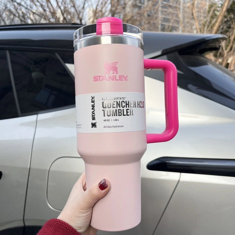 Customized Hot Pink Stanley Engraved Laser Engraved Cup Flamingo ...