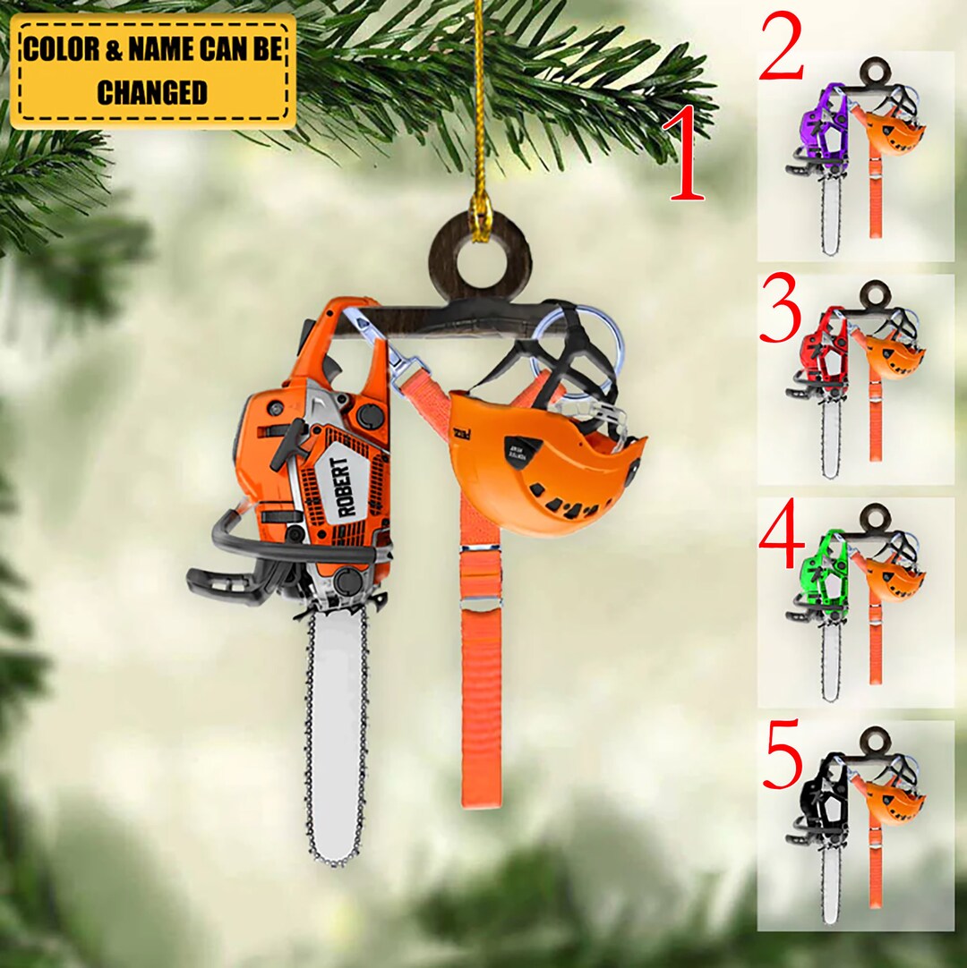 Personalized Arborist Tool & Helmet Christmas Ornament Gift - Etsy