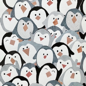 Printable Penguin Huddle Wall Art - Digital Download - Nursery - Office ...