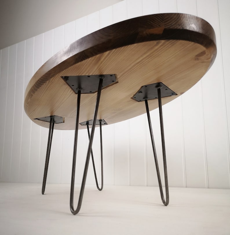 Retro Coffee Table a vintage style with metal hairpin | Etsy