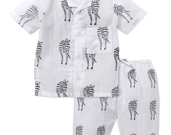 Zebra pajamas | Etsy