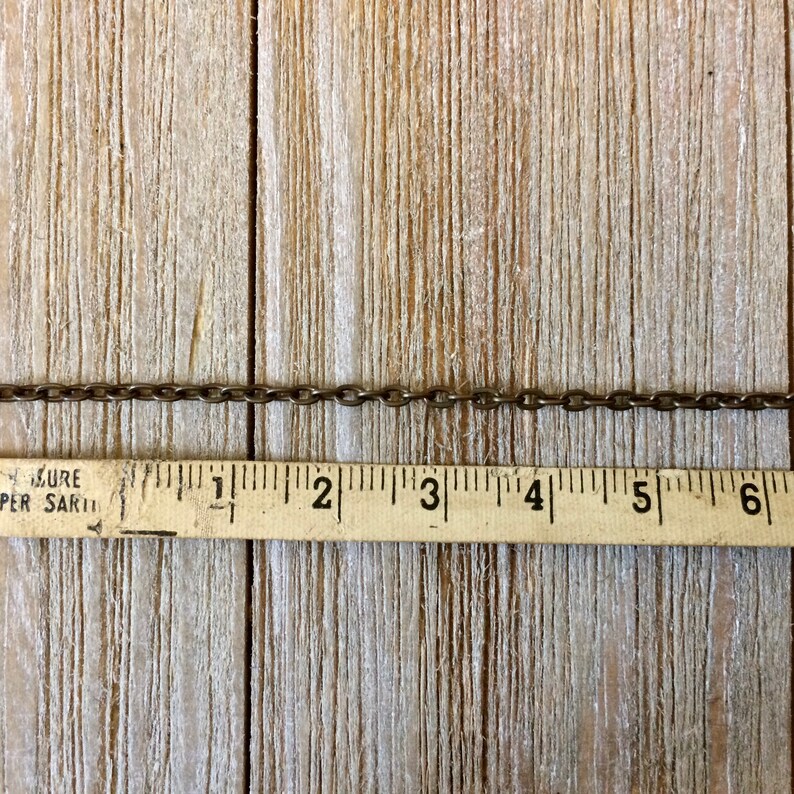 Antique Brass Oval Link Chain by the Foot - Etsy