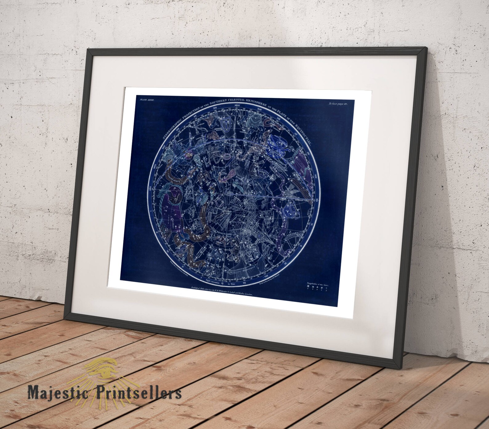 Southern Hemisphere Constellation Celestial Map - Astronomy Gift ...