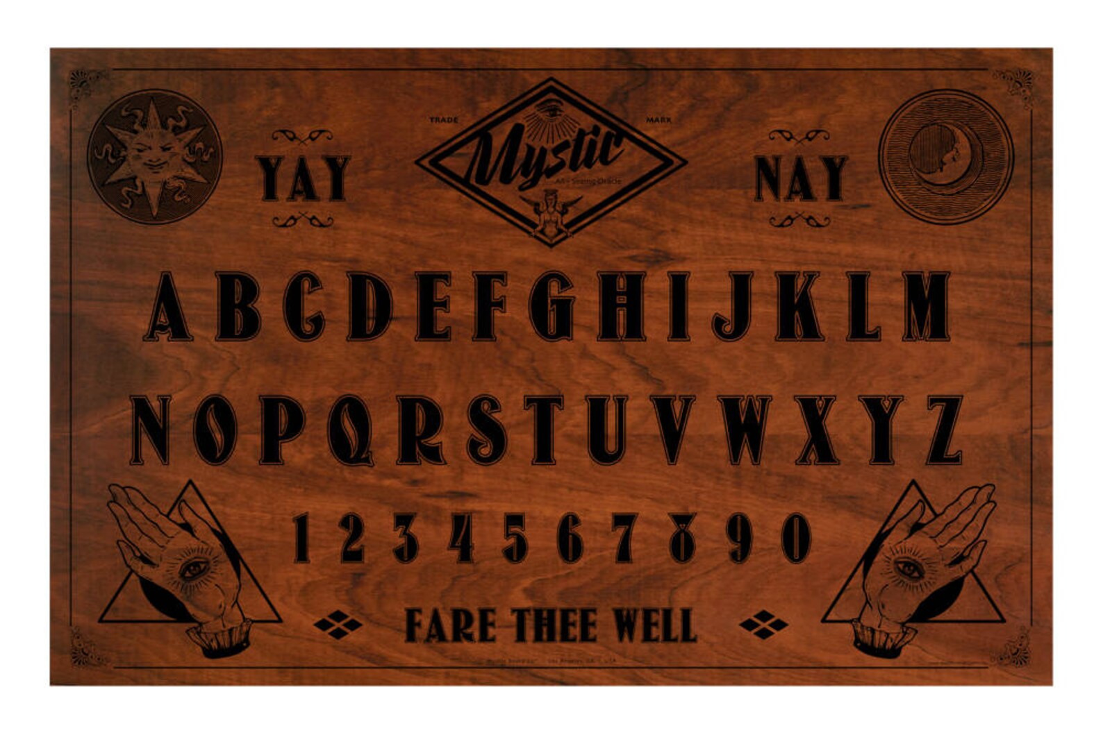 Mystic Ouija Board Occult Art Print - Dark Art Decor - Spirit Board ...