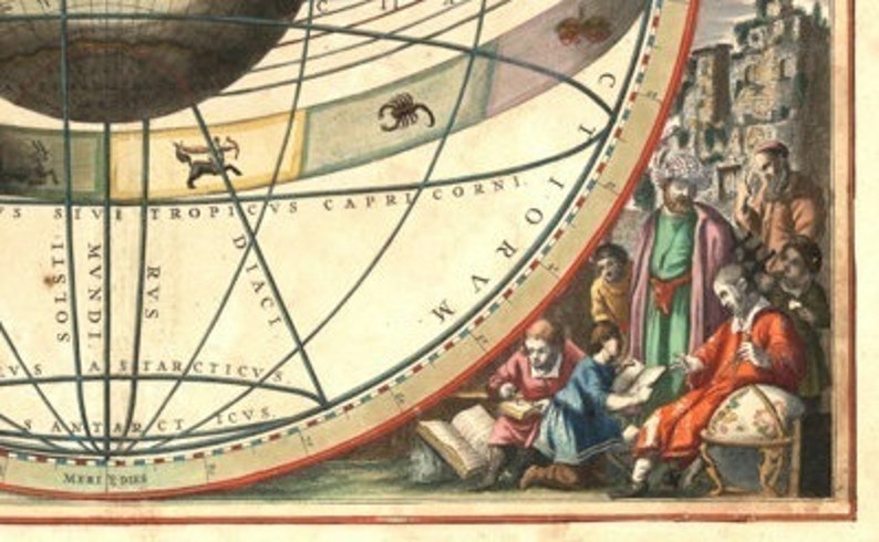 Celestial and Zodiac Chart - Map of the Universe - Cosmography ...